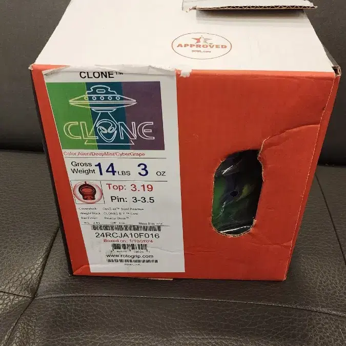 Jin Seung) Lotto Grip Clone 14 pounds for sale (official ball/new ball ...
