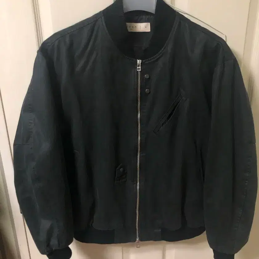 Navy suede bloomers jacket for sale 1 size (charcoal) on Bunjang Global ...