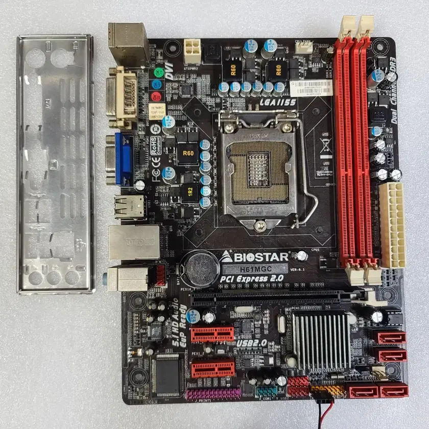 BIOSTAR H61MGV/ Intel 2nd and 3rd Generation/ Intel 1155 Socket #1155소켓 ...