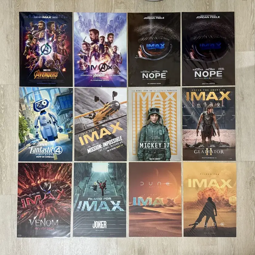 Specialty films poster (IMAX 4DX SX Dolby) sold in large numbers on Bunjang Global Site.