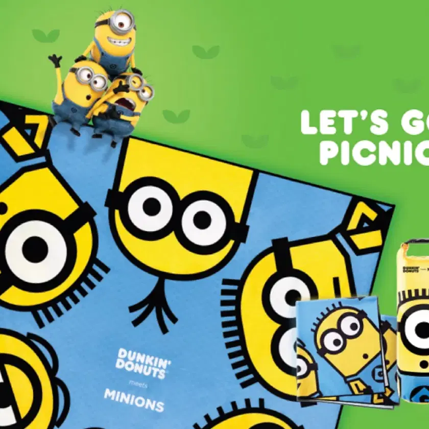 Dunkin' Minions Picnic Mat #던킨미니언즈,#던킨도너츠,#미니언즈,#피크닉매트 on Bunjang ...