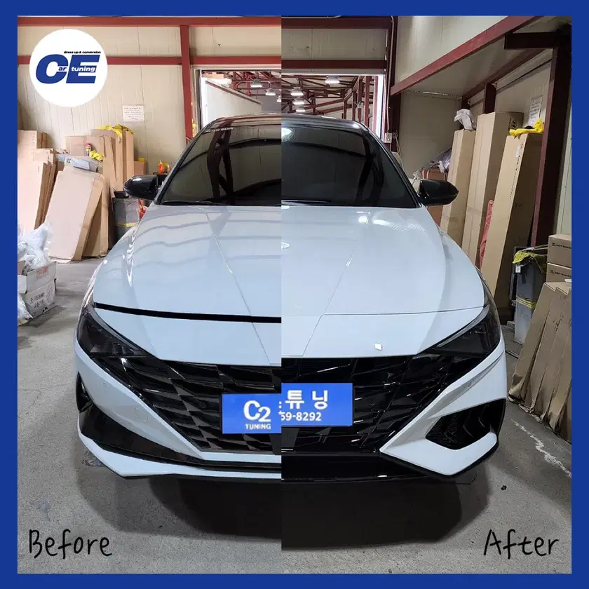 Genuine bumper modification tuning from a CN7 to an N Line #아반떼,#cn7,#아반떼cn7,#아반떼튜닝 on Bunjang ...