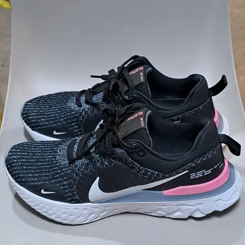 NIKE | 나이키 나이키 리액트 인피니티 3 블랙 검흰 핑크 DZ3014-001(275) #나이키,#리액트,#운동화,#275 ...