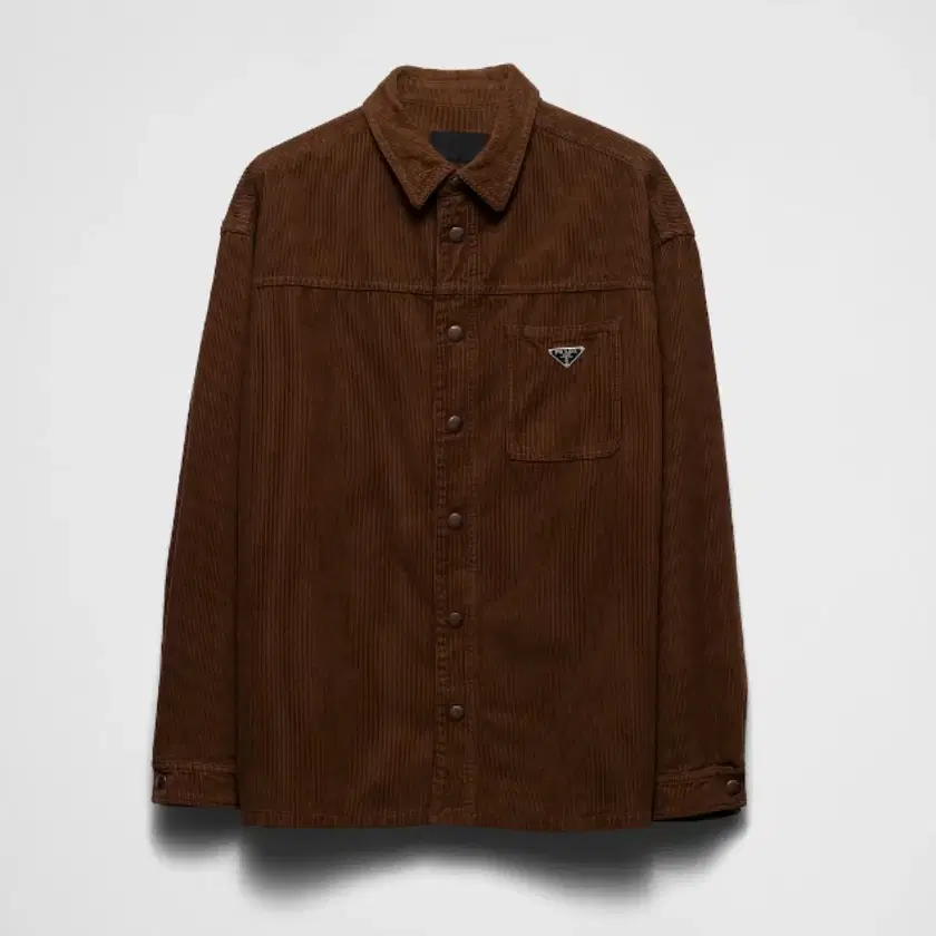 PRADA | 프라다 Prada 24FW Corduroy Shirt Set Up Brown on Bunjang Global Site.