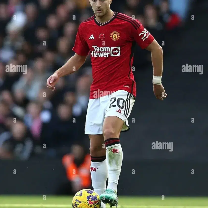 Match Worn) 2324 ManU Diogo Dalot Autographed Match Worn Jersey for ...