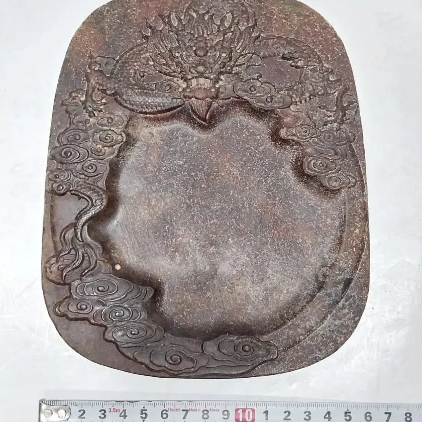 A hard and beautifully carved embossed jadeware (HA-125) #이쁜,#양각,#벼루기형 ...