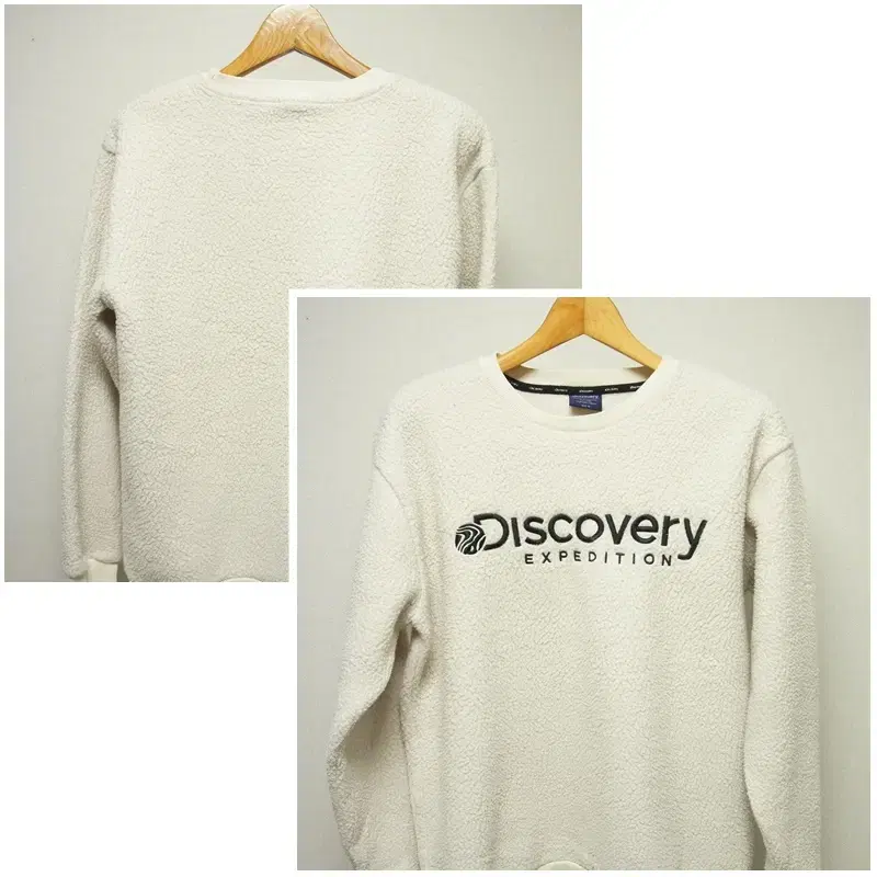 DISCOVERY EXPEDITION | 디스커버리 Discovery Big Logo Polartec Man-to-Man T ...
