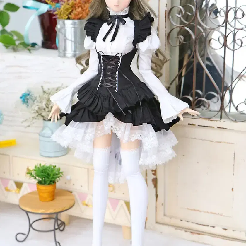 Dollfie Dream DD Purple Dream Sweet Maid Outfit on Bunjang Global Site.