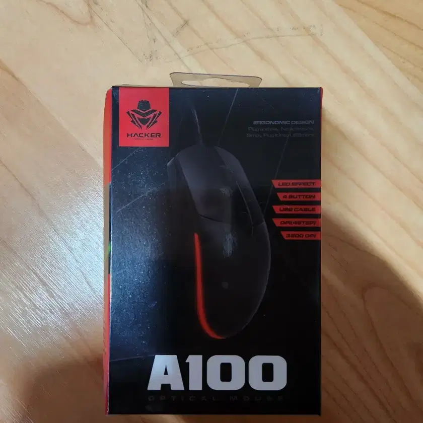 Unsealed Apco Hacker A100 Mouse on Bunjang Global Site.