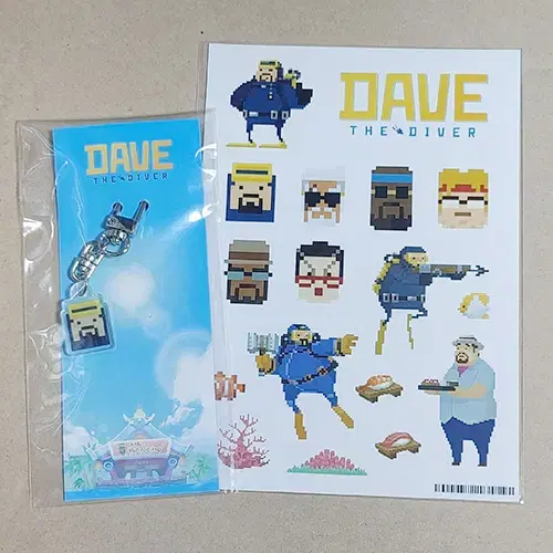 Dave the Diver merchandise keyring & sticker [game show only]. on ...
