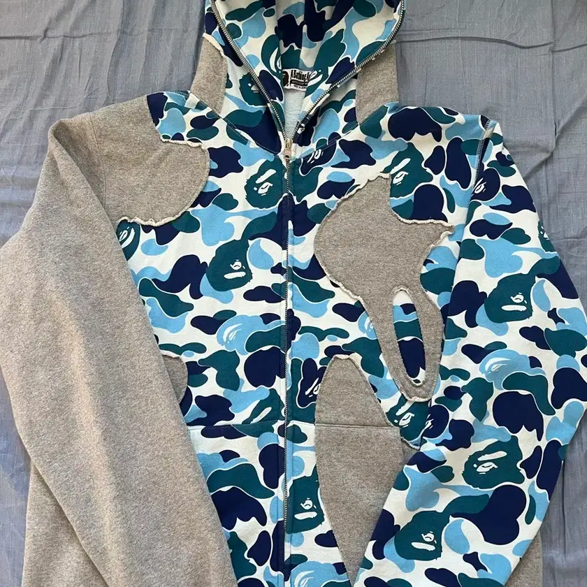 BAPE | 베이프 Vape Patchwork Full Hooded Zip-Up #베이프,#베이프후드집업,#스톤아일랜드 ...