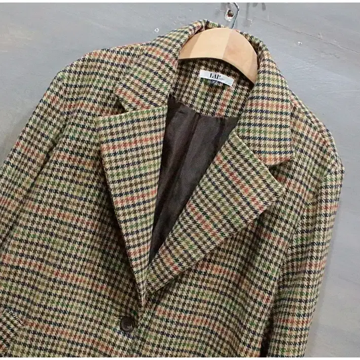 LAP Houndstooth Check Wool Long Coat Women's F #LAP체크롱코트,#랩체크롱코트,#LAP모직 ...