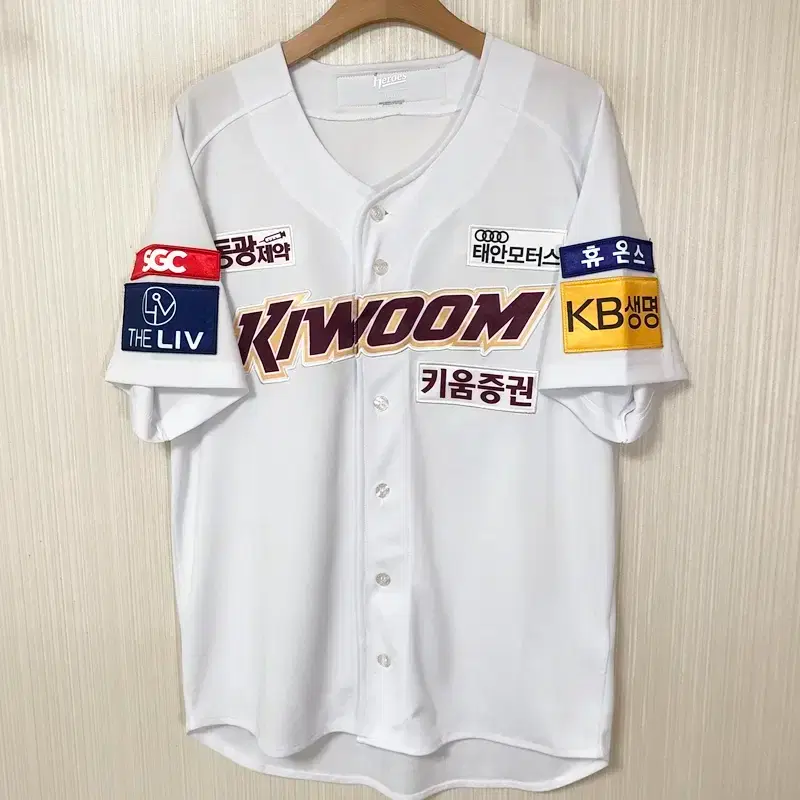 KBO Kiwoom Heroes Home Shirt/Jersey L(100) #66 Puig #키움히어로즈,#푸이그유니폼,#키움히어로즈100,#키움홈유니폼,#키움푸이그유니폼 ...