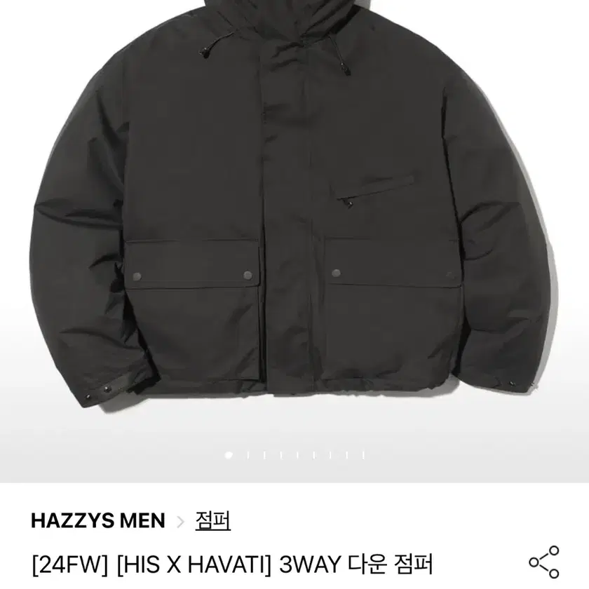 HAZZYS | 헤지스 hedgesman his x havati 3way down jumper [m] #hazzys,#하바티,#패딩,#차콜점퍼 on Bunjang ...