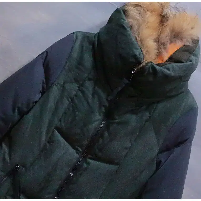 Le Shop Raccoon fur-blend goose down long padded jumper for Women S/85 ...