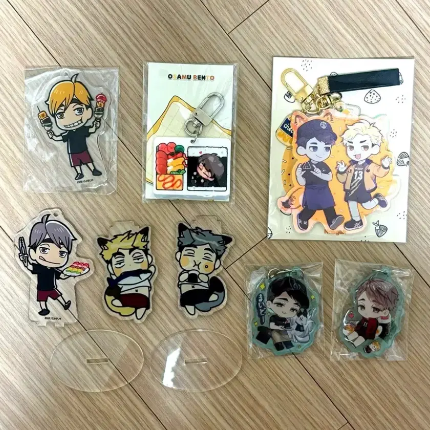 [8 items in bulk] haikyuu acrylic keyring Hemun Greening Atsumu Osamu ...