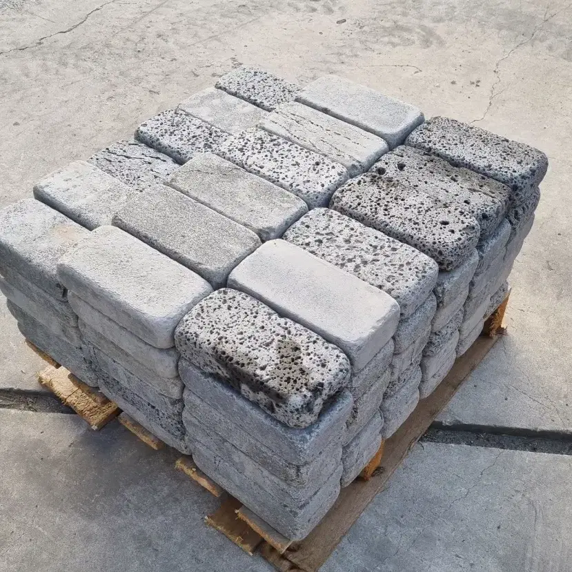 100 Basalt Rolled Bricks - Brick Rolled Stone jungwon Decorative Props ...