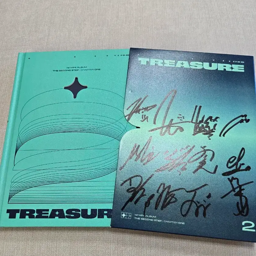 treasure autographed 1st mini album #트레저,#친필사인,#album on Bunjang Global ...