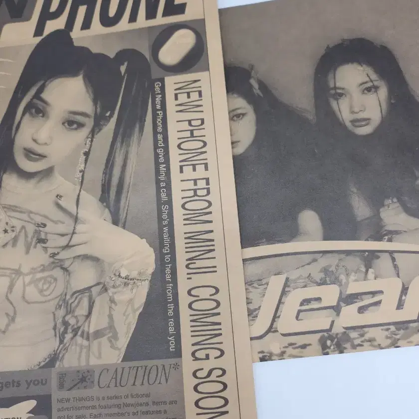 NEW JEANS | 뉴진스 New Jeans Mini poster minji Noteboard Simple Unsealed ...