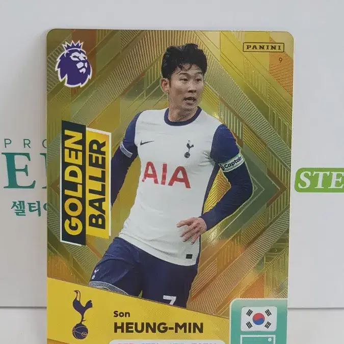 Son Heung-min Golden Baller Panini Football Card on Bunjang Global Site.