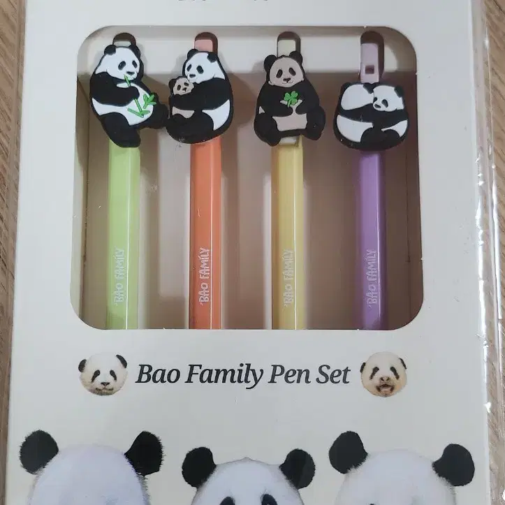 Baoh Family Pen Set #푸바오,#바오패밀리,#판다,#에버랜드,#키티 on Bunjang Global Site.