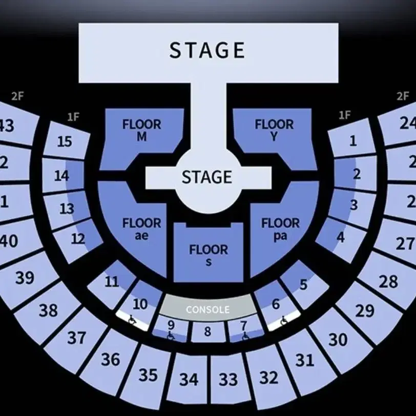 Cheap transfer of general seats on the first floor of the ESPA Concert ...