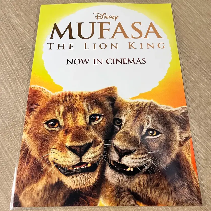 Mufasa & Moana 2 Early Bird poster Unsealed on Bunjang Global Site.