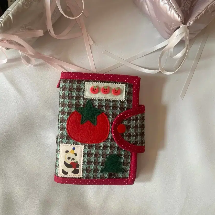 Tweed Tomato Diary Book Cover A6, A7 6-hole Diary on Bunjang Global Site.