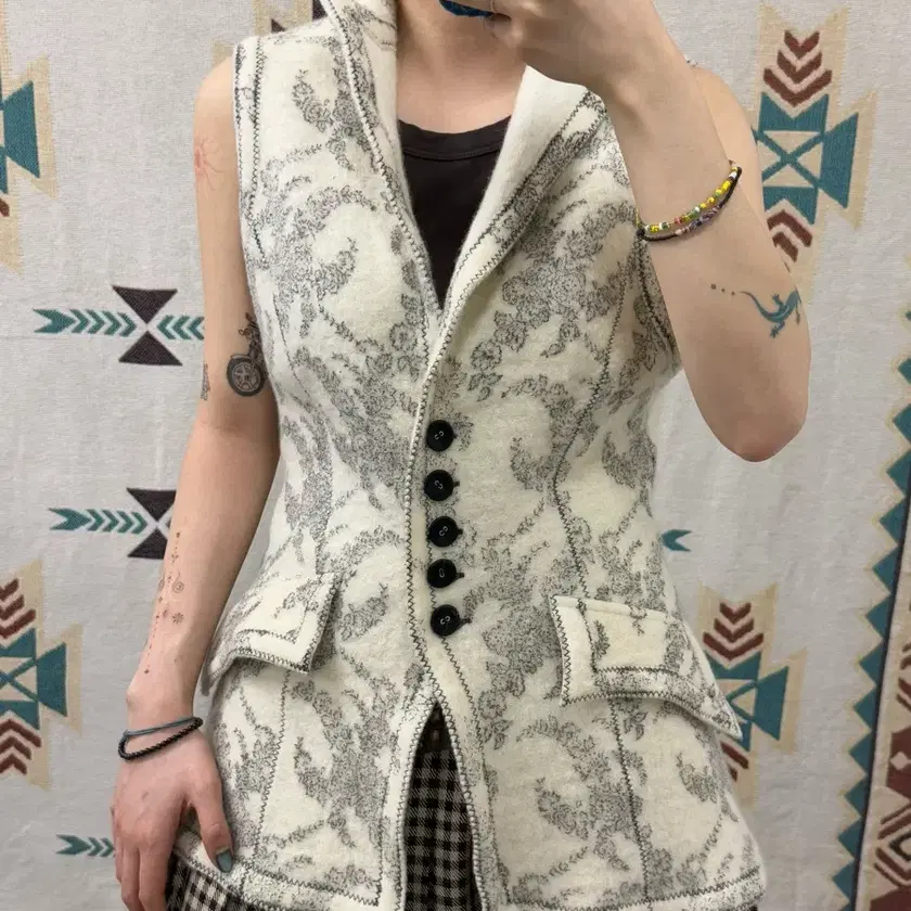 Vintage Fez Vest Jacket on Bunjang Global Site.