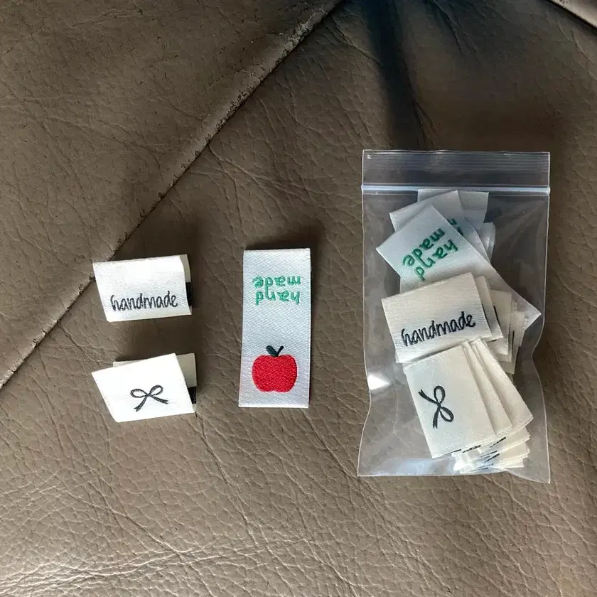 Handmade clothing label set Weaving label auxiliary materials on ...