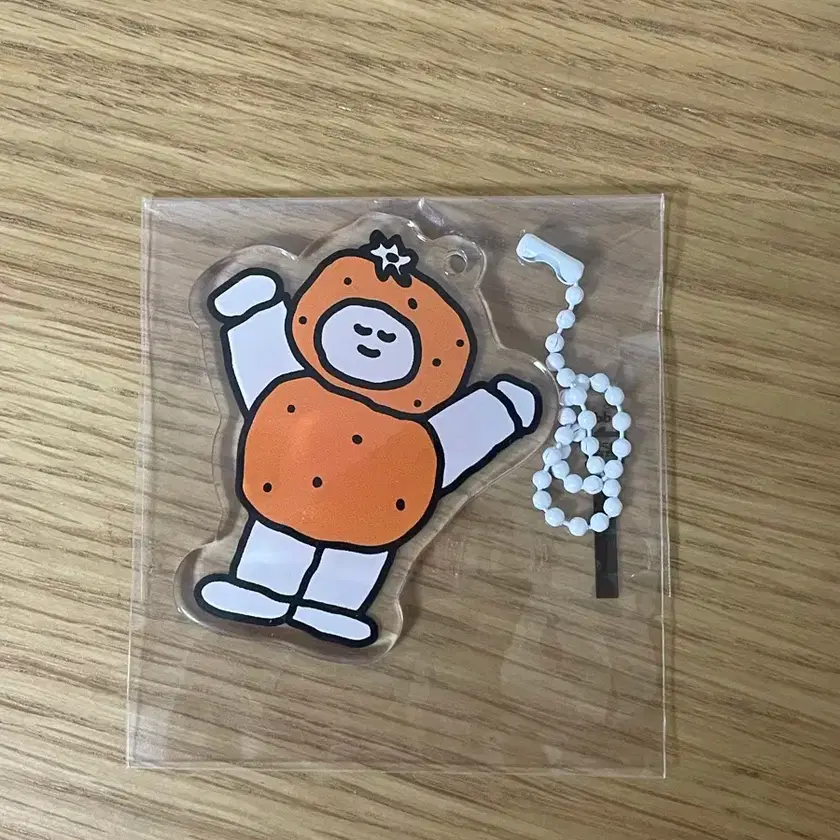 Jeju Object Ina Square Tangerine Keyring on Bunjang Global Site.