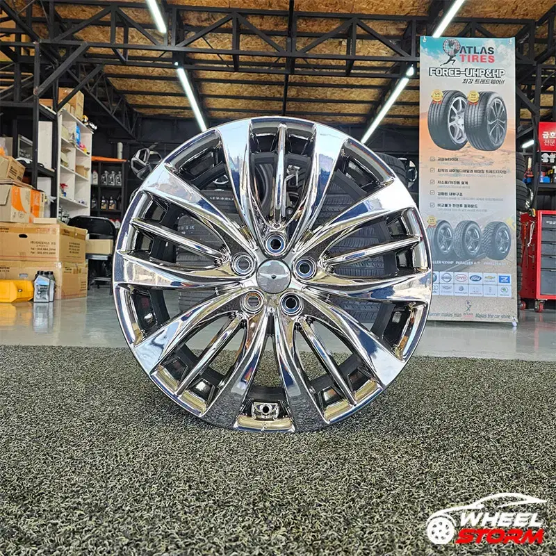 GENESIS | 제네시스 Genesis G80 19" Wheel Original Wheel Genesis Wheel White Chrome Restoration Wheel ...