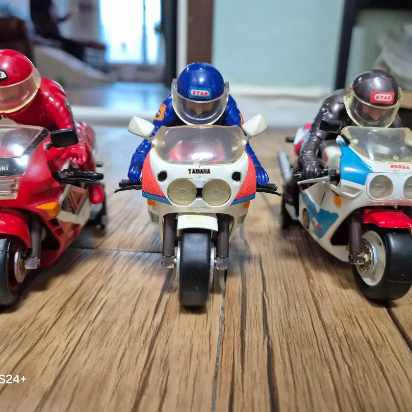 (Classic Plastic Model) Bike Racing Motor Mini Car 3-Piece Set #고전프라 ...
