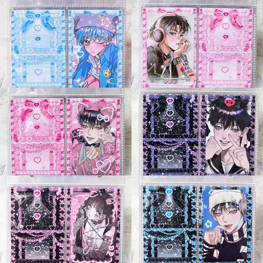 Menhera Lovely Double-sided Binder Paper 6 Types on Bunjang Global Site.