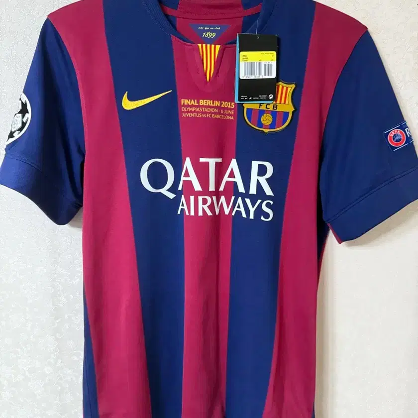 Barcelona 14-15 Messi Marking Champs League Full Patch Replica Jersey ...