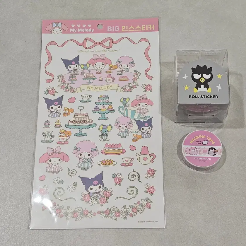 MY MELODY | 마이멜로디 My Melody Bad Batsmaru Sticker, Kouhansen-chan ...