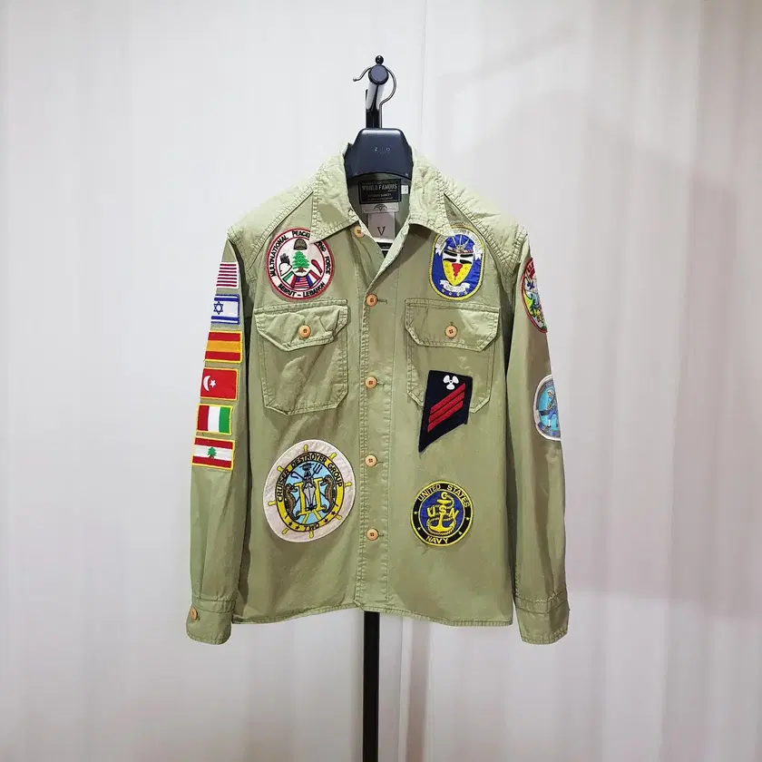 Vincent Man Embroidery Patch Military Jacket L #빈센트맨,#월드페이머스,#패치,#자수 ...