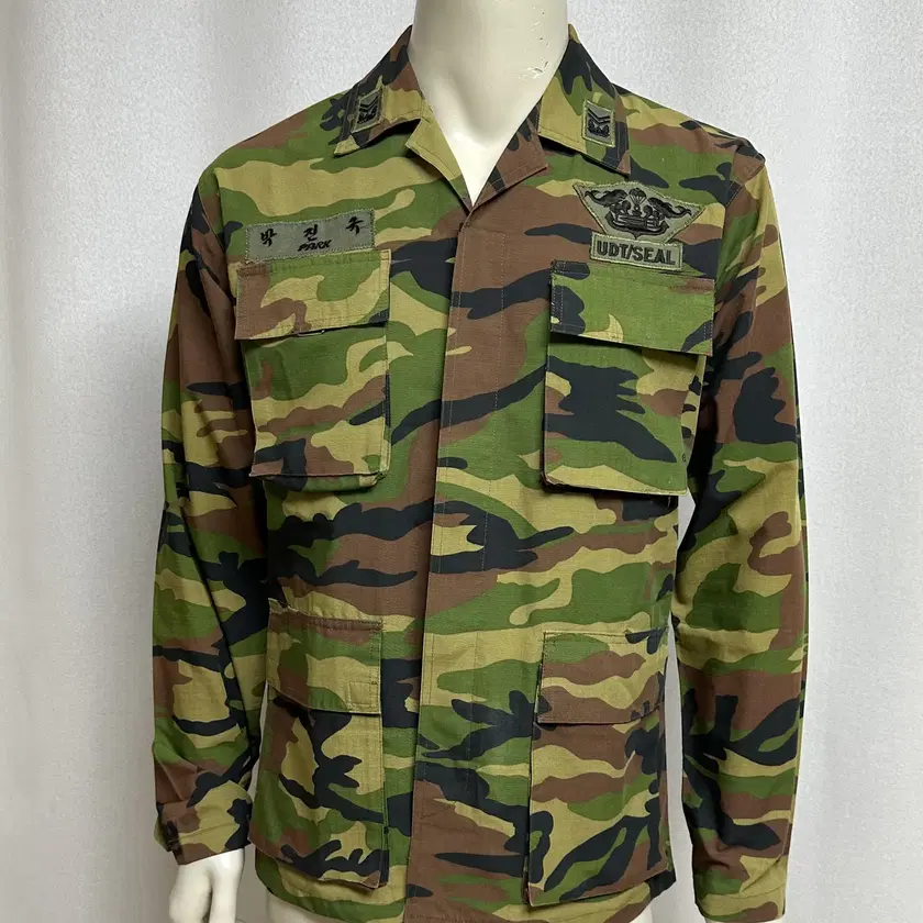 Navy old-style UDT summer mid-season patterned combat uniform top (L ...