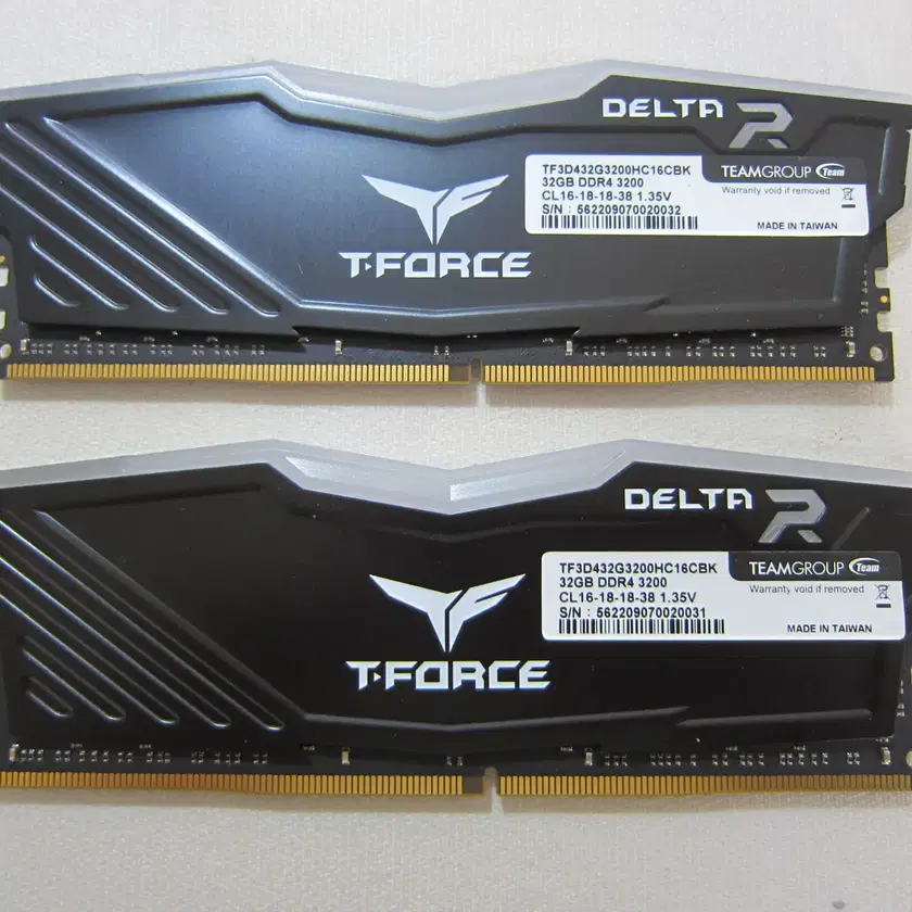 Team Group T-Force DDR4-3200 Delta 64G (32Gx2) on Bunjang Global Site.