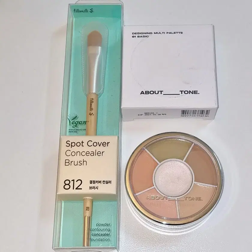 Filimilli Concealer Brush, Abouttown Concealer Palette on Bunjang ...