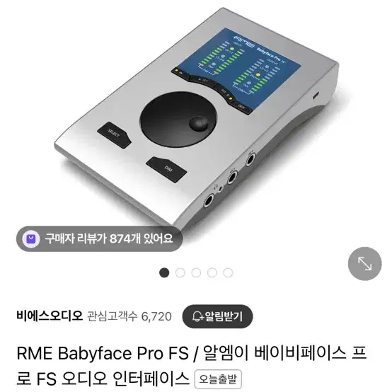 RME Babyface Pro FS Audio Interface MIDI Equipment on Bunjang Global Site.