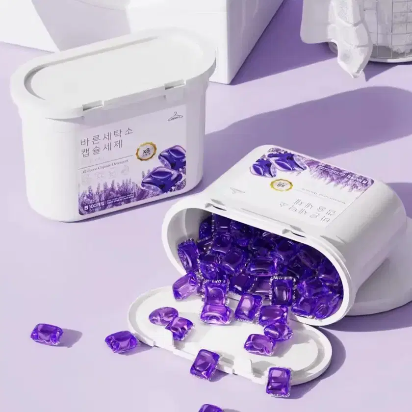 High-Concentration Capsule Detergent (Premium) Signature Lavender Scent ...