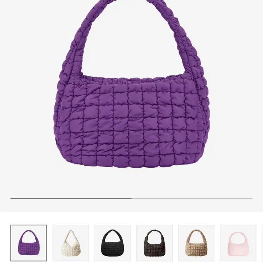 COS | 코스 [New Product] Cos Quilted Oversized Shoulder Bag Purple on ...