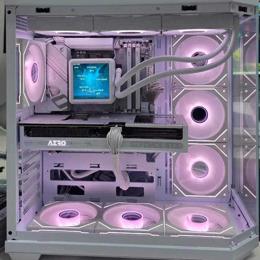 9950x3d, Galaxy 5080 White Tuning PC for Sale on Bunjang Global Site.