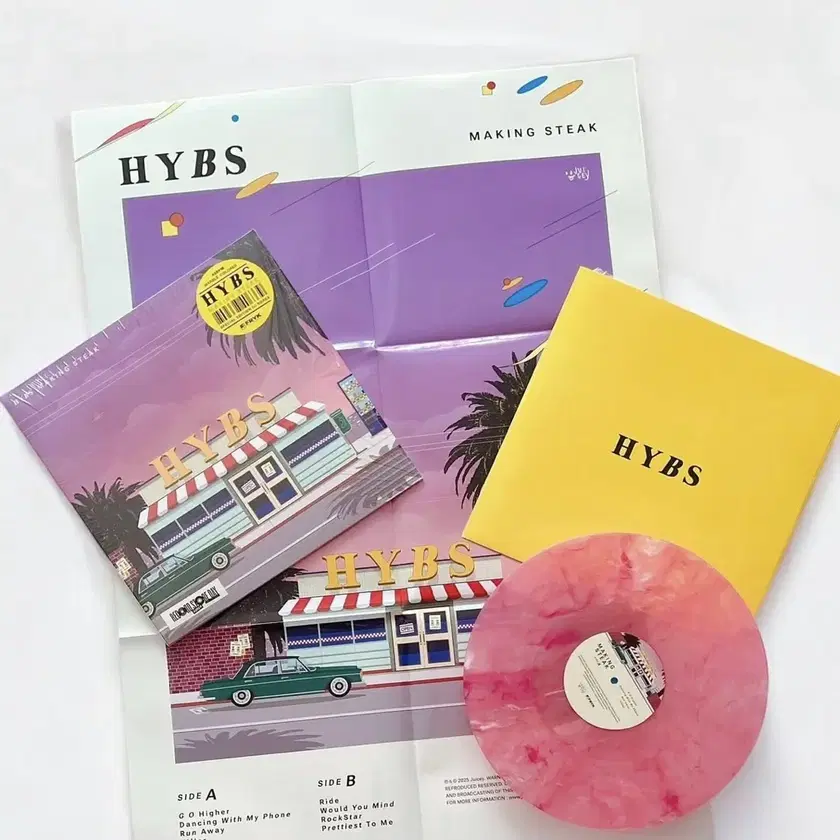 HYBS LP RSD2025 Limited Pink Marble Vahn on Bunjang Global Site.