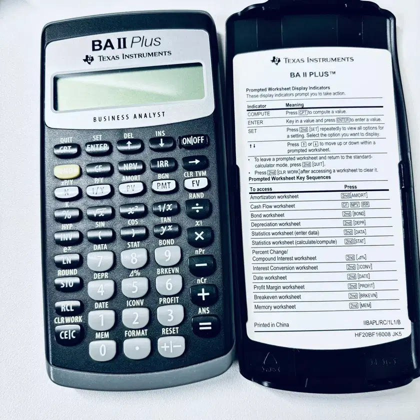 텍사스 인스트루먼츠 재무계산기 ba 2 plus on Bunjang Global Site.