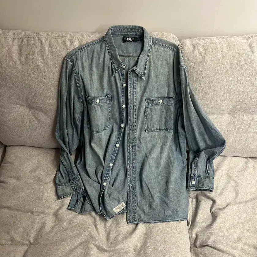 RRL | 더블알엘 RRL Denim Western Shirt XXL on Bunjang Global Site.