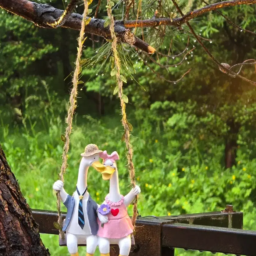 Couple Duck Swing Ornament on Bunjang Global Site.