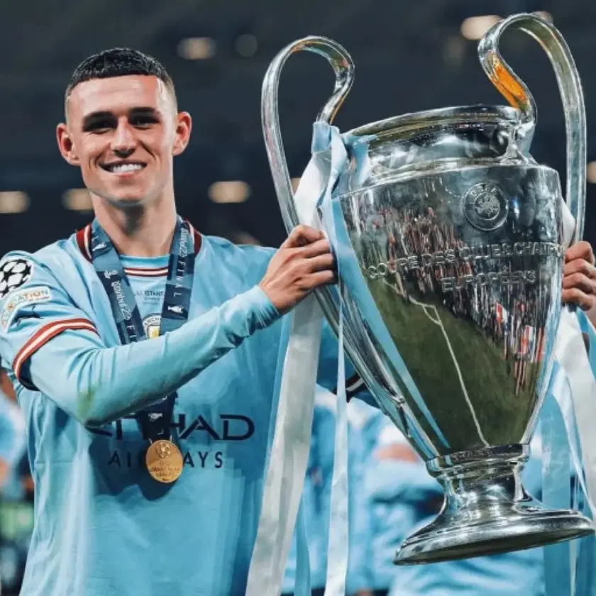 22-23 Man City Treble Season Foden Champions League Kit #맨시티,#트레블,#포든 ...