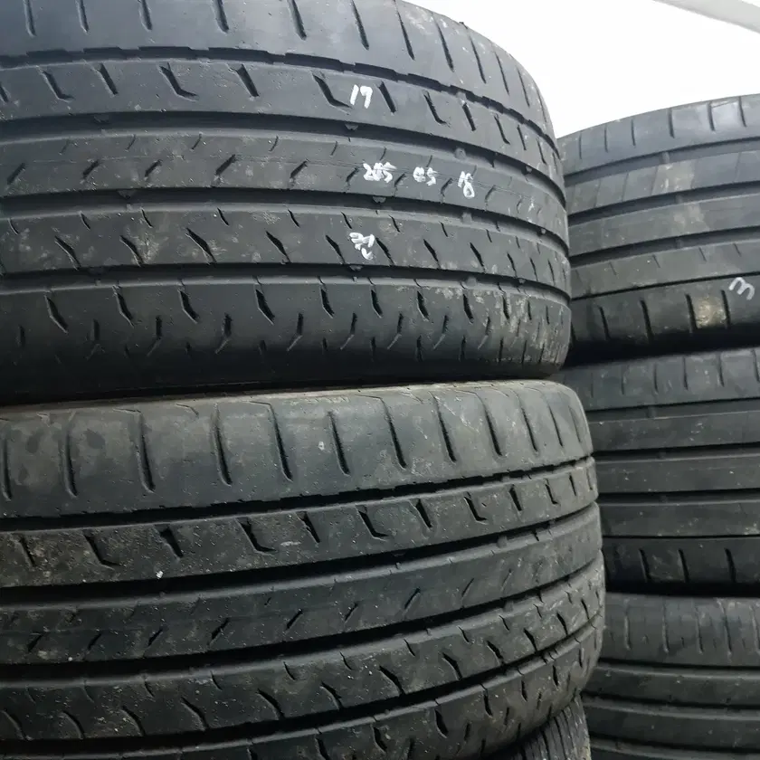 Selling two used 245 45 18 Continental MC6 tires #2454518,#컨티넨탈,#mc6,#중고타이어 on Bunjang Global Site.
